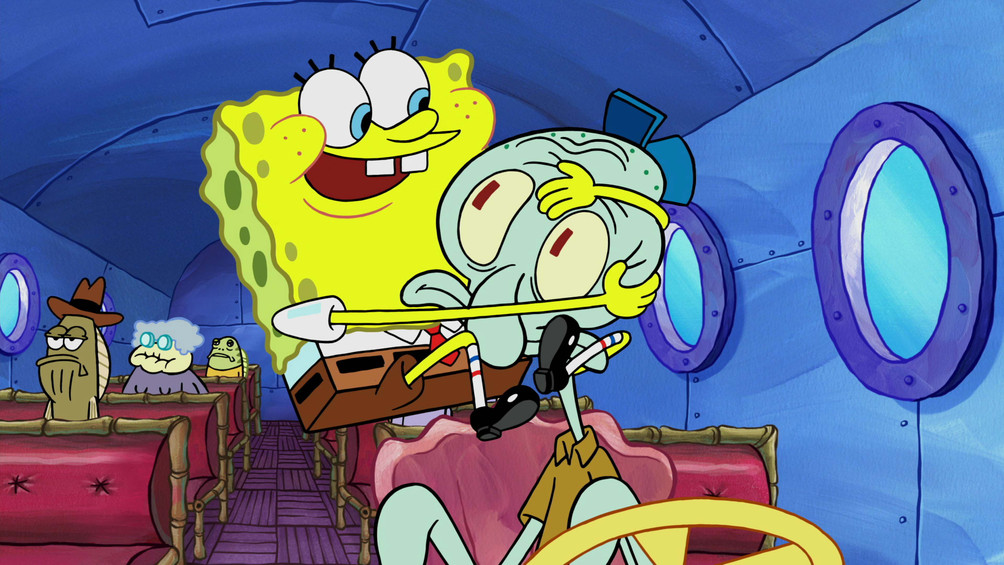 Křupavý Kyblík / Sépiák v autobuse - SpongeBob v kalhotách | Česká televize