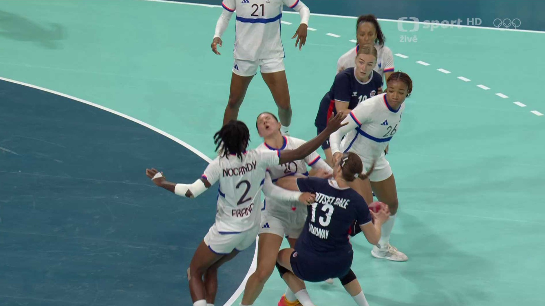 Házená: Norsko - Francie - XXXIII. letní olympijské hry 2024 Paříž ...
