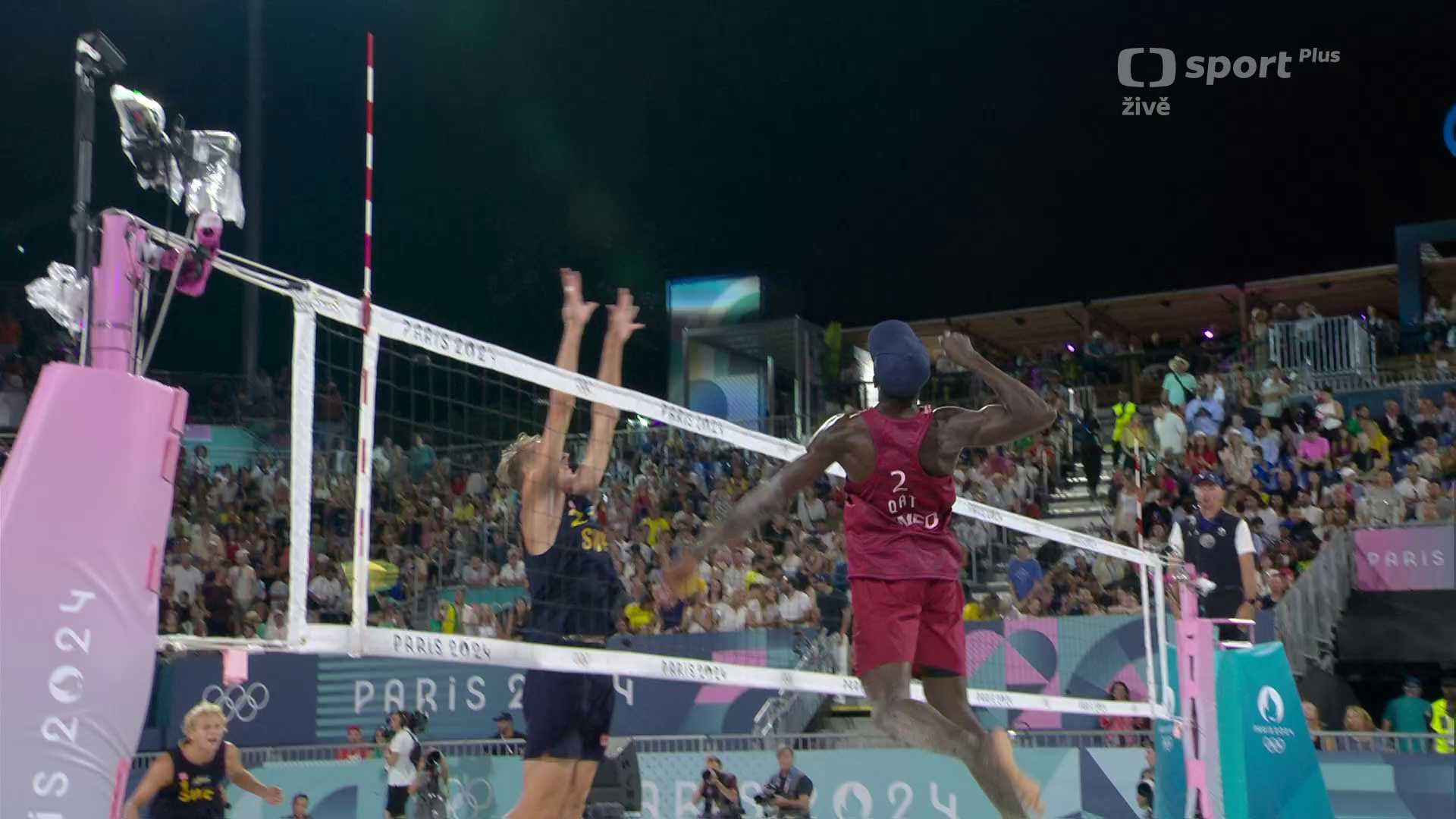 Plážový volejbal: Cherif/Ahmed - Ahman/Hellvig - XXXIII. letní olympijské hry 2024 Paříž | Česká ...